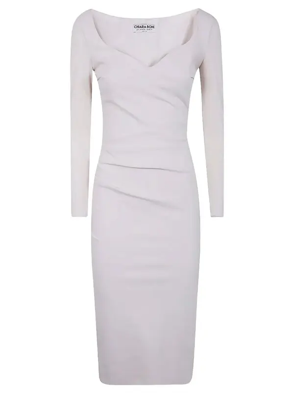 Chiara Boni La Petite Robe Luheart Dress - White