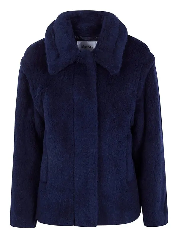 Max Mara Short Classic Coat - Blue