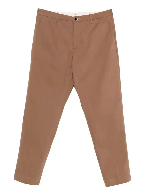 NINE:INTHE:MORNING Giove Piatto' Slim Trouser - Brown