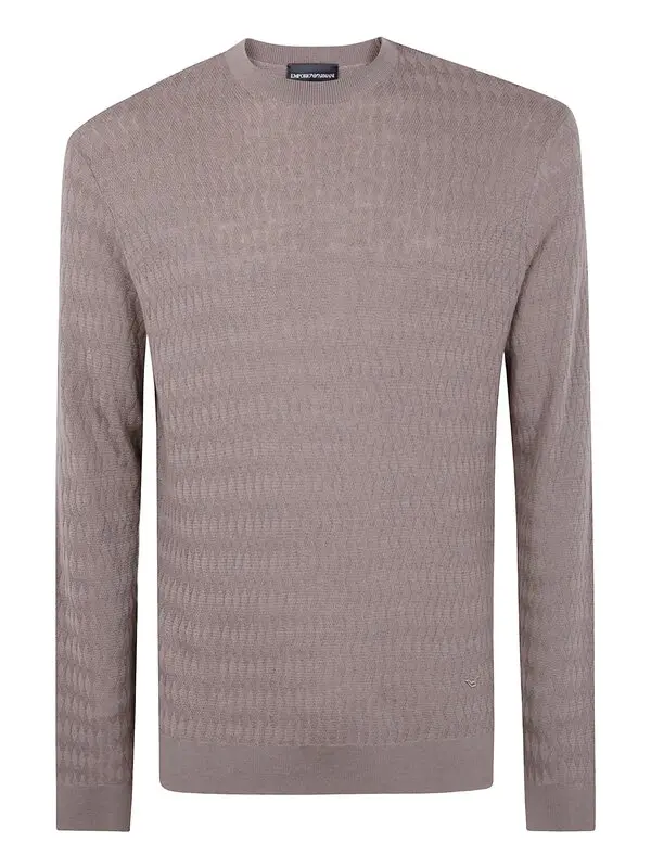 Emporio Armani Round Neck Sweater - Brown