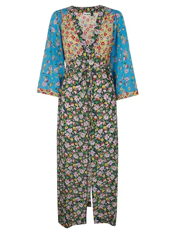 Rixo Dahlia Jeannie Mix Dress - Multi
