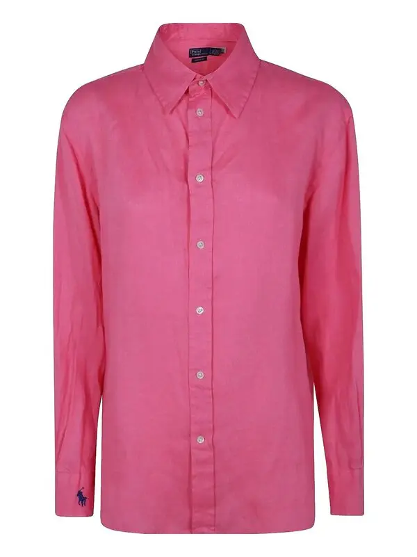 Polo Ralph Lauren Long Sleeve Button-front Shirt - Pink