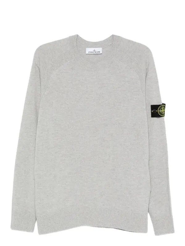 Stone Island Light Rws Geelong Wool Crew Neck - Gray