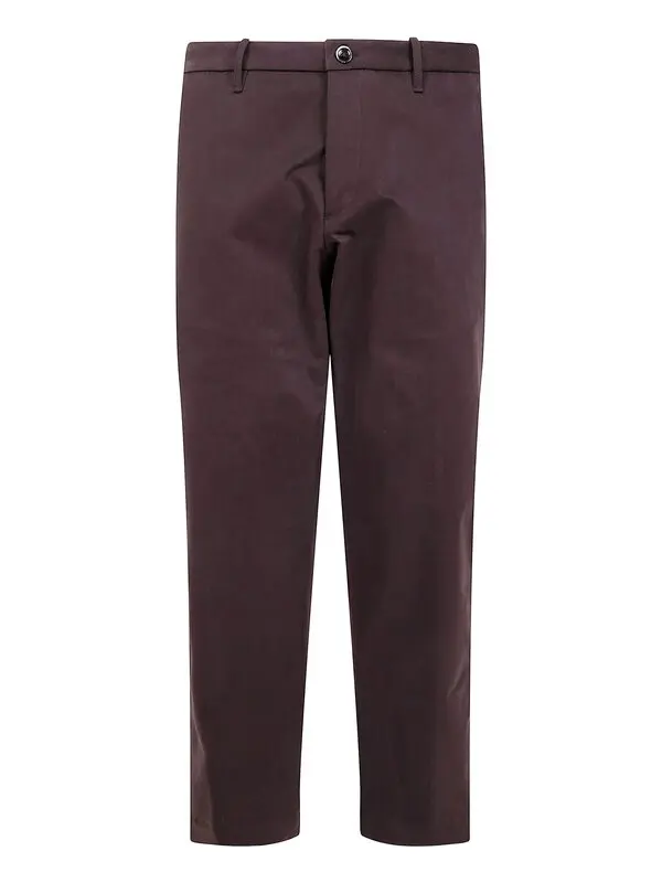 NINE:INTHE:MORNING Giove Piatto Slim Trouser - Brown