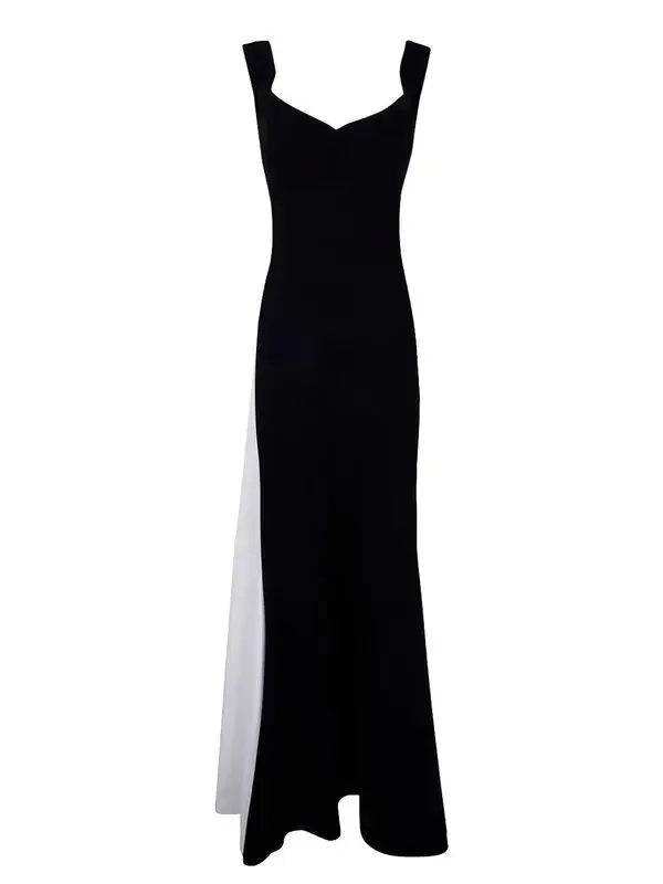Chiara Boni La Petite Robe Goem Zp Bic" Jersey Long Dress - Black