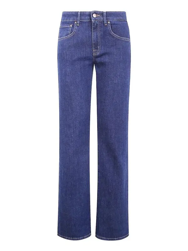 CIGALA'S Bell Bottom Trousers - Blue