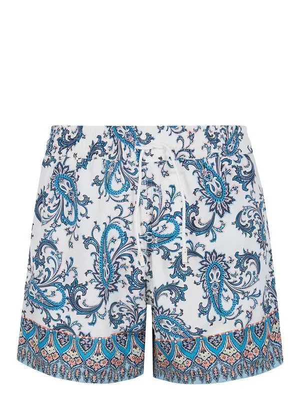 Etro Printed Short Trousers - Blue