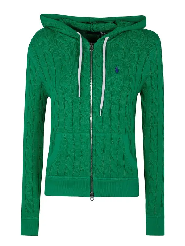Polo Ralph Lauren Long Sleeve Full Zip Hoodie - Green