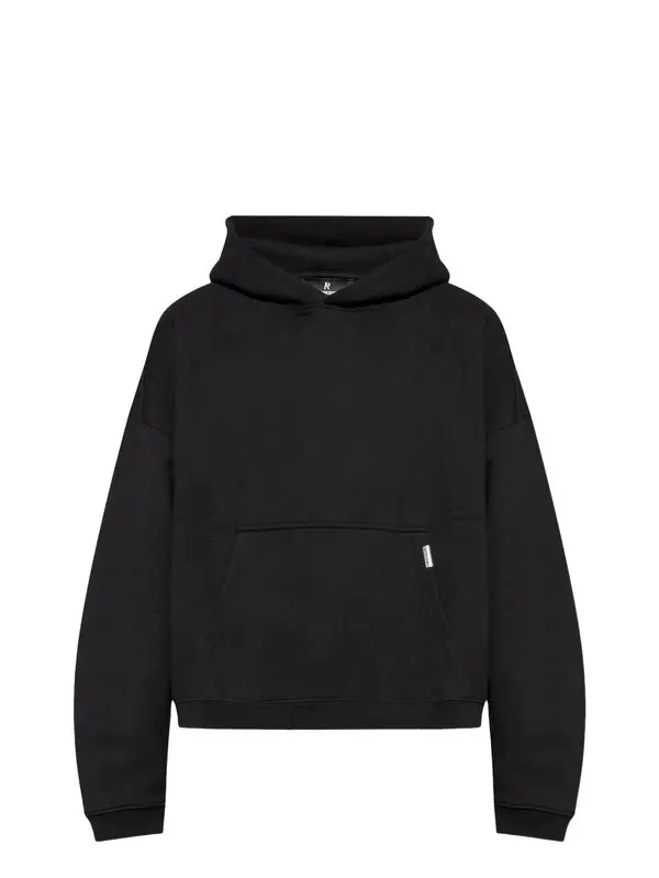 REPRESENT Initial Boxy Oversized Hoodie - Black