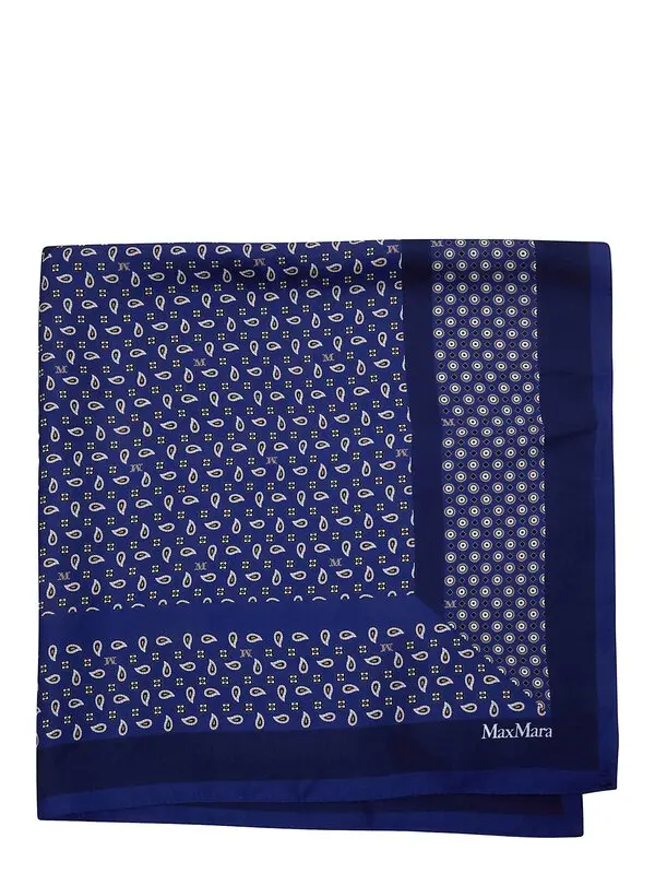 Max Mara Classic Foulard - Blue