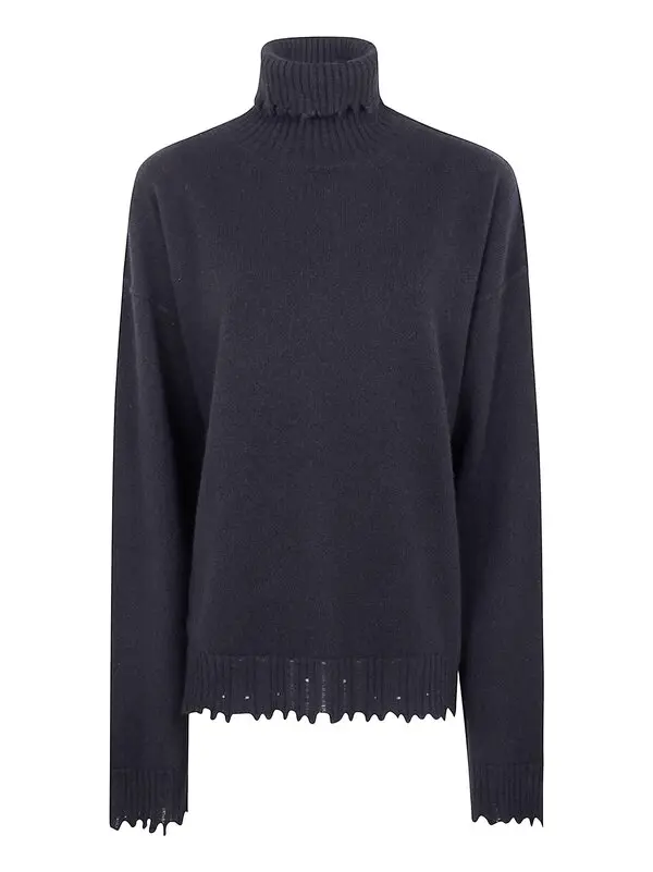 UMA WANG High-neck Sweater - Black