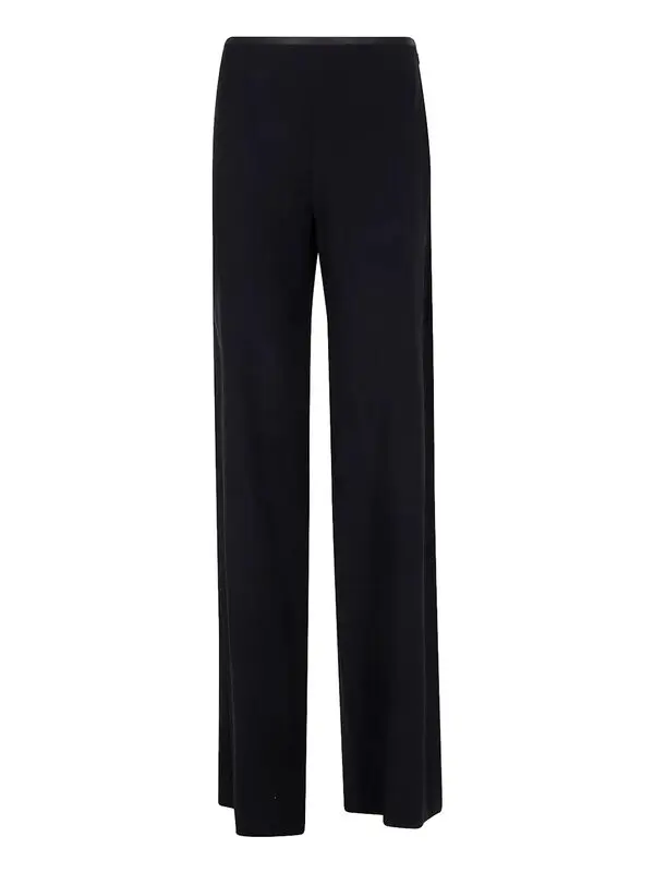 Emporio Armani Wide Leg Trousers - Black
