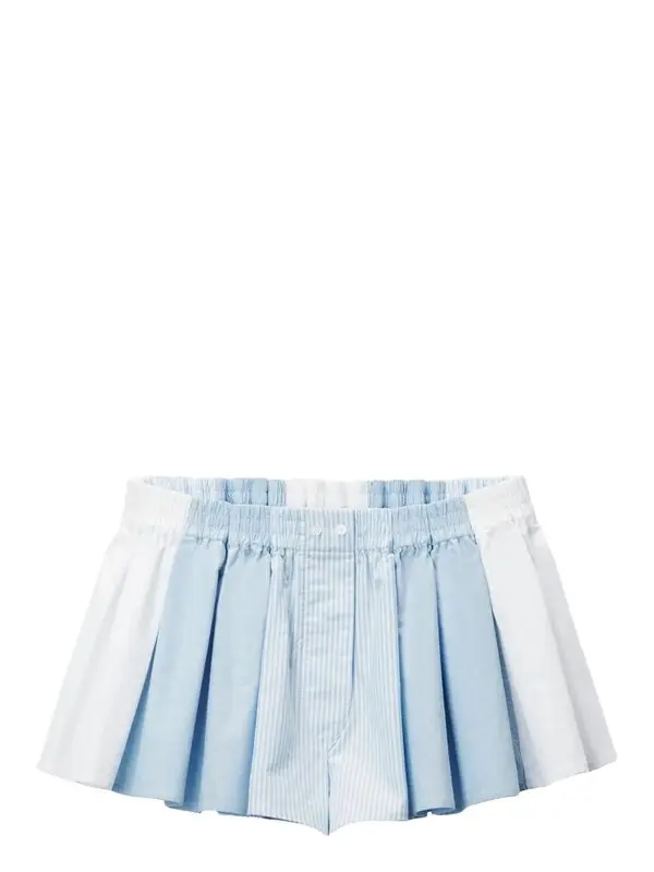Alexander Wang Pleated Boxer Short - Blue