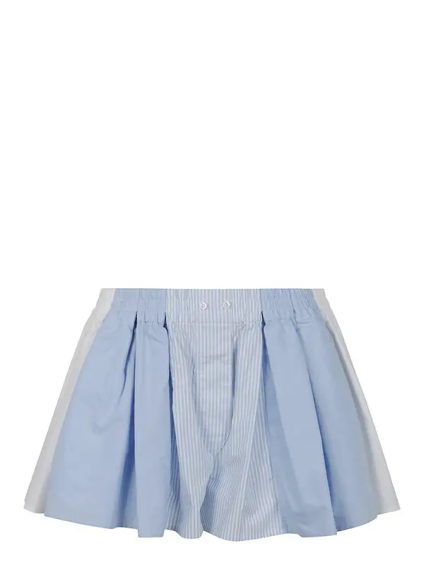 Alexander Wang Pleated Boxer Short - Blue