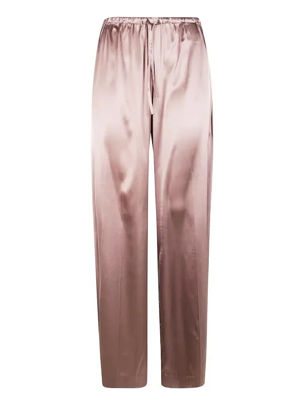 Dries Van Noten Satin Trousers - Brown
