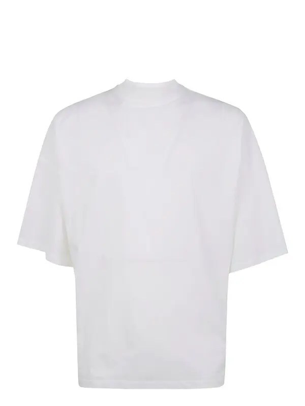 JIL SANDER Crewneck Short Sleeves Classic T-shirt - White