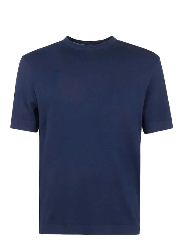 Paul Smith Integrated Rib T-shirt - Blue