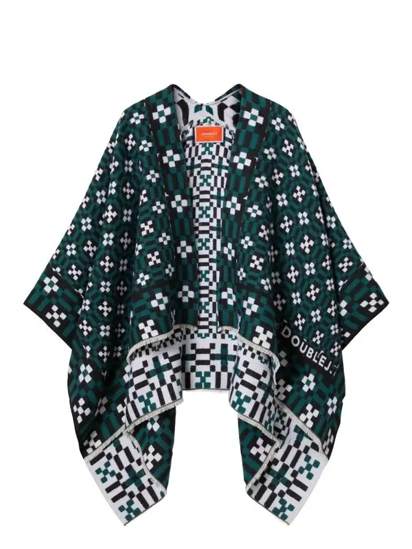 La DoubleJ Printed Poncho - Multi