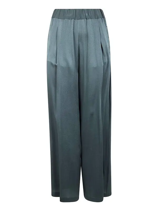 SEMICOUTURE Acetate Silk Trousers - Green