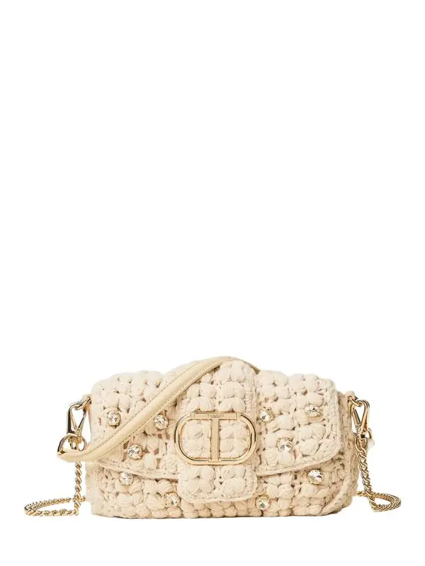 TWINSET Amie Shoulder Mini Bag - Beige