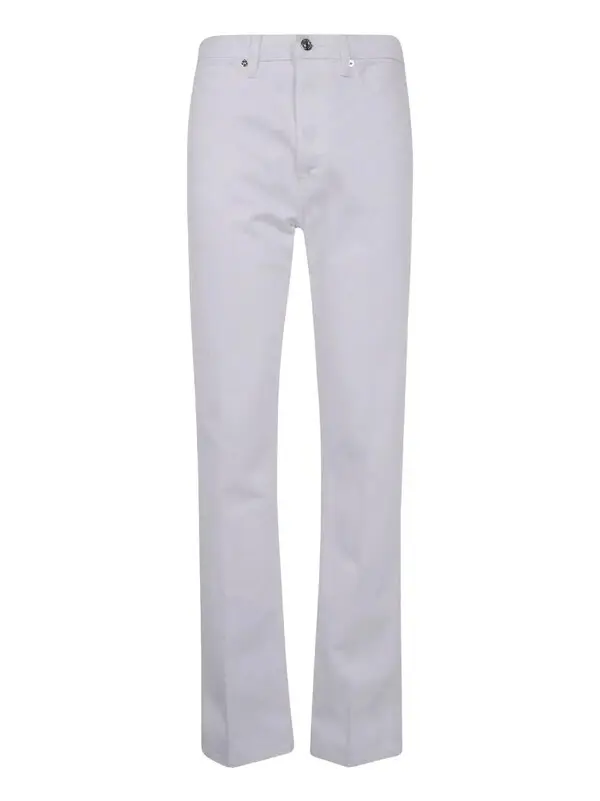FRAME The Vertical High-rise Straight-leg Jeans - White
