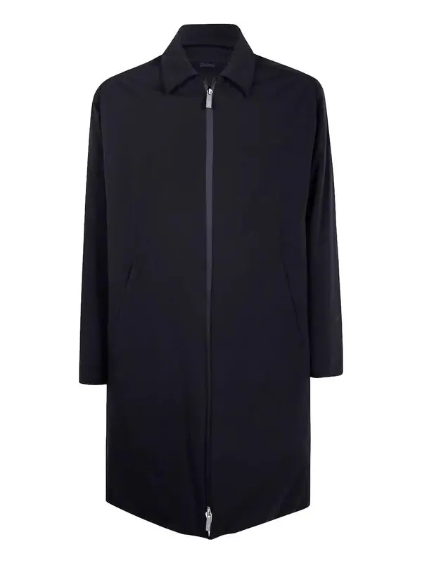 Herno Technical Mid-length Coat - Black