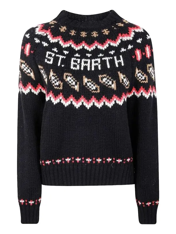 MC2 SAINT BARTH Kyla Nordic Jumper - Blue