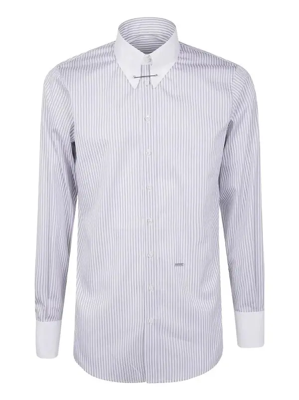 Dsquared2 Business Pin Collar Shirt - White
