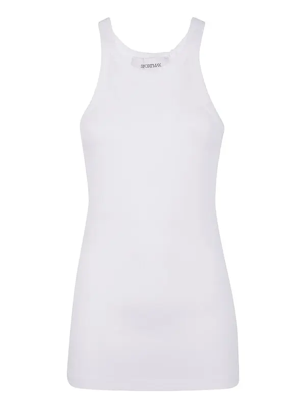 Max Mara Nastie Silk Cotton Tank Top - White