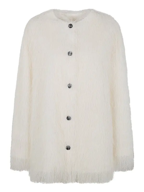 Loulou De Saison Oval-shaped Coat - White