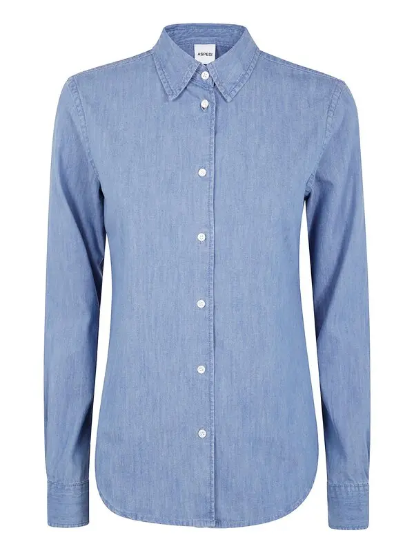 Aspesi Mod.5422 Denim Shirt - Blue
