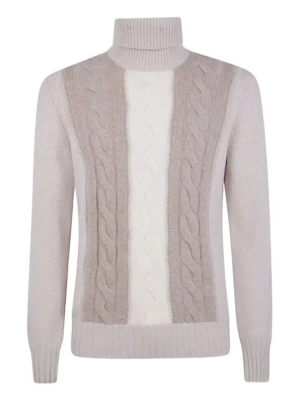 GRAN SASSO Turtleneck Sweater - Beige
