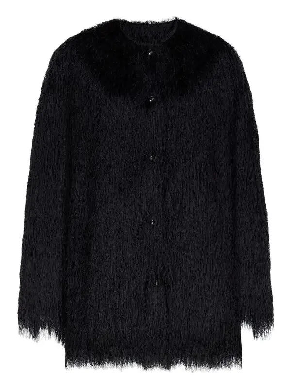 Loulou De Saison Filipo Oval-shaped Coat - Black