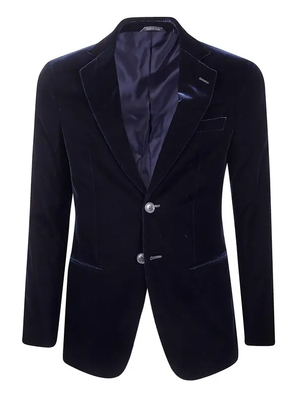 Giorgio Armani Woven Blazer - Blue