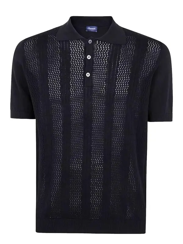 DRUMOHR Short Sleeves Polo Shirt - Black