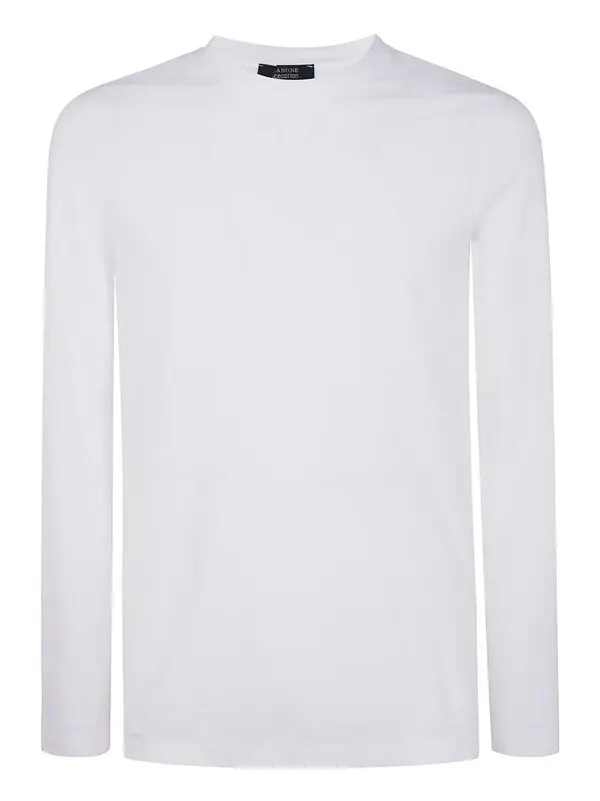 ZANONE Long Sleeves Classic T-shirt - White