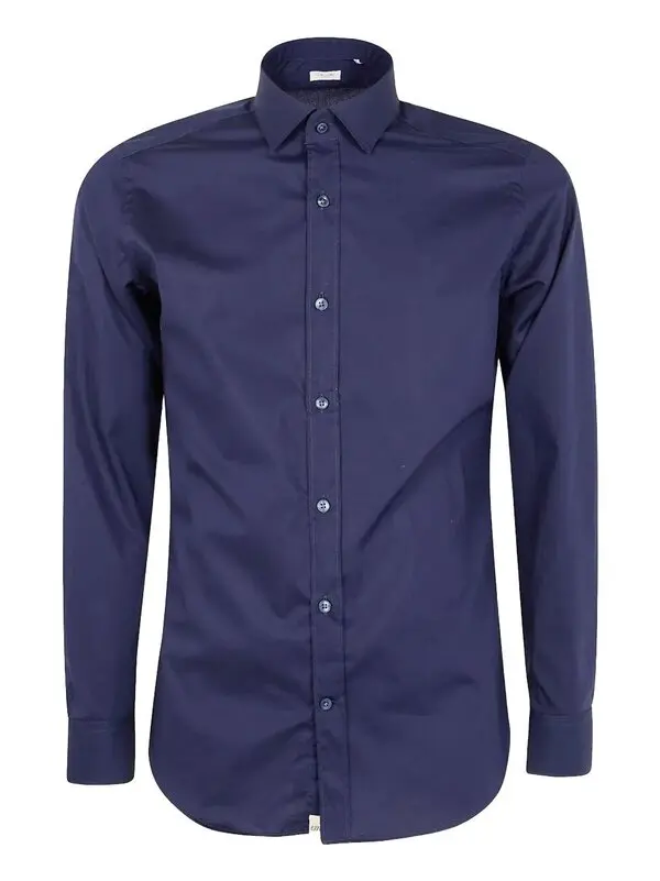 TINTORIA MATTEI 954 New Cotton Stretch Shirt - Blue