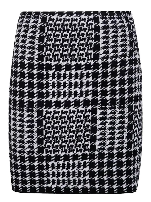 TWINSET Checked Mini Skirt - White