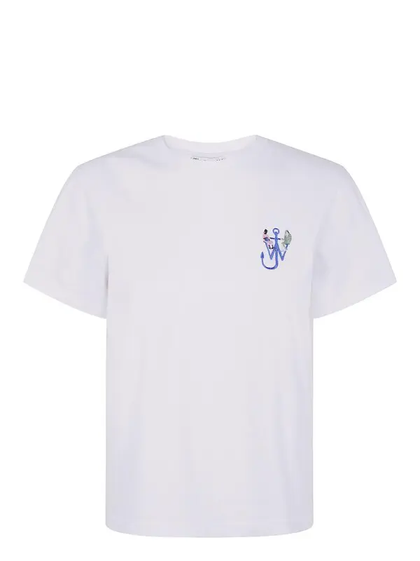 J.W.ANDERSON Anchor Embroidery T-shirt - White