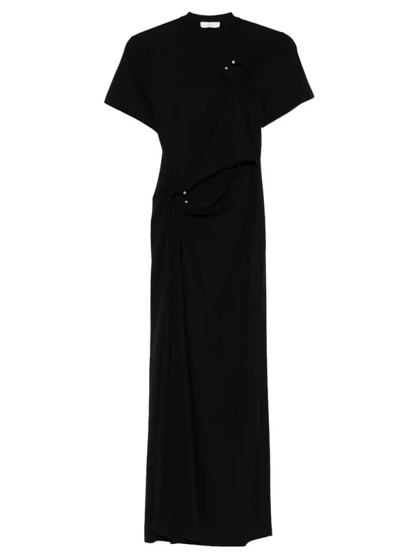 Rabanne Jersey Maxi Dress - Black