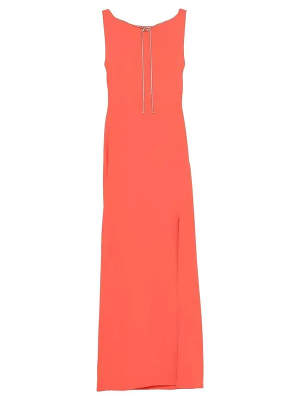 Max Mara Creso Silk Maxi Dress - Red