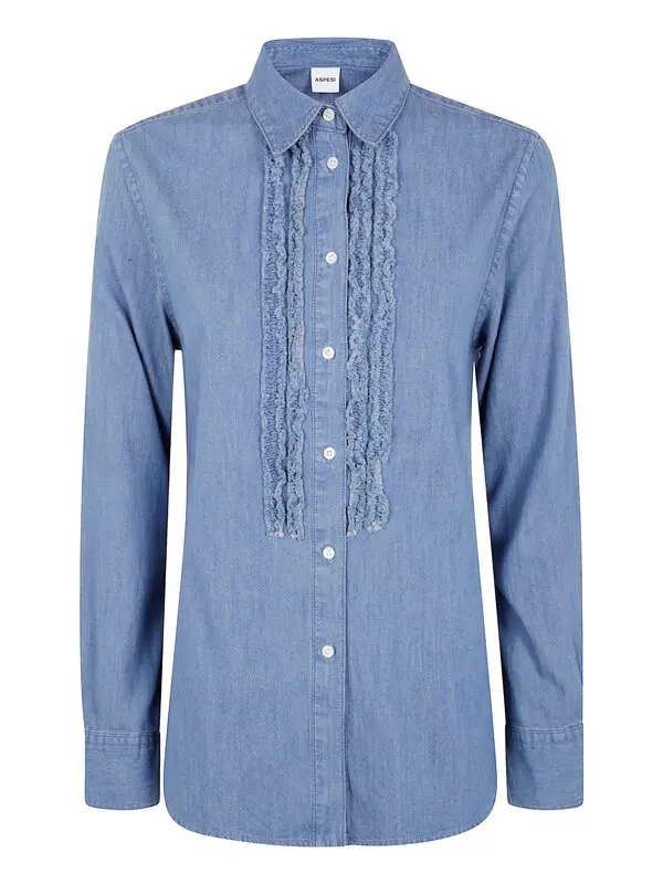Aspesi Mod.5434 Denim Shirt - Blue