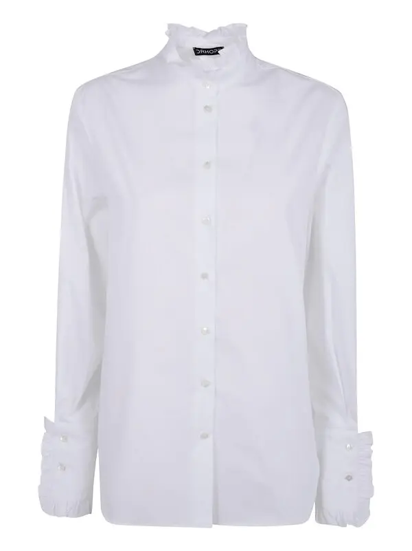 DRHOPE Ruffled Shirt - White