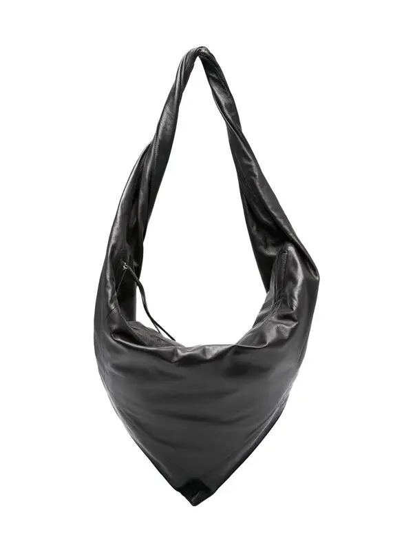 LEMAIRE Nappa Leather Scarf Bag - Black