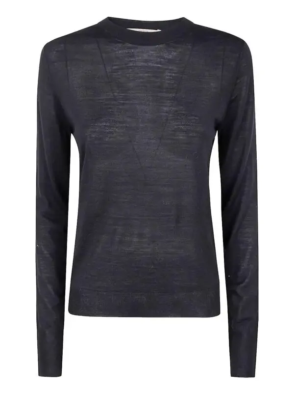 NUUR Round Neck Sweater - Black