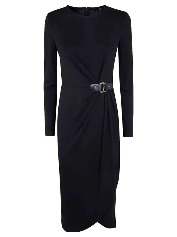 Ralph Lauren Sablise Long Sleeve Day Dress - Black