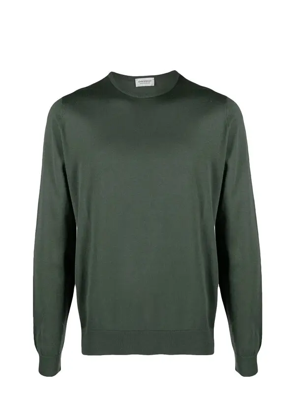 John Smedley Hatfield Long Sleeve Crewneck Pullover - Brown