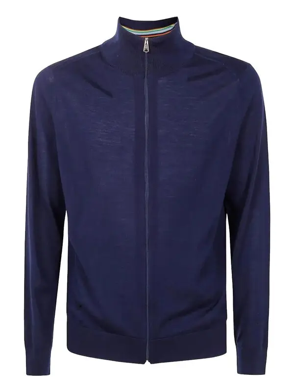 Paul Smith Cardigan Zip Thru - Blue