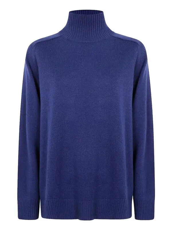 Paul Smith Knitted Roll Neck Sweater - Blue