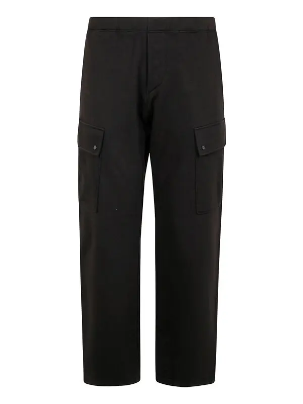 C.P. COMPANY C. P. Company Diagonal Raised Fleece Cargo Sweatpants - Black